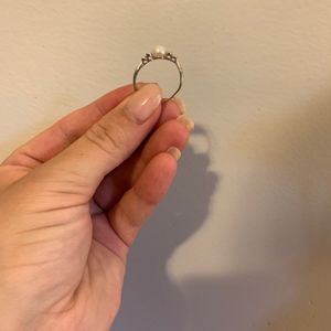 Jewelry | Genuine Pearl And Diamond Chip Ring | Poshmark